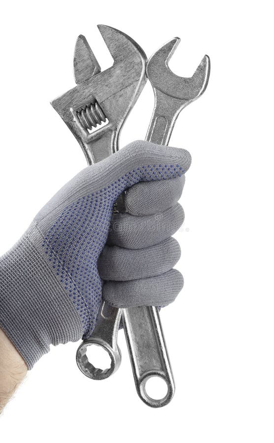 Wrenches in hand stock image. Image of mechanic, ideas - 48191365