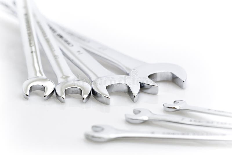 Wrenches or spanners stock image. Image of details, mechanical - 13541593
