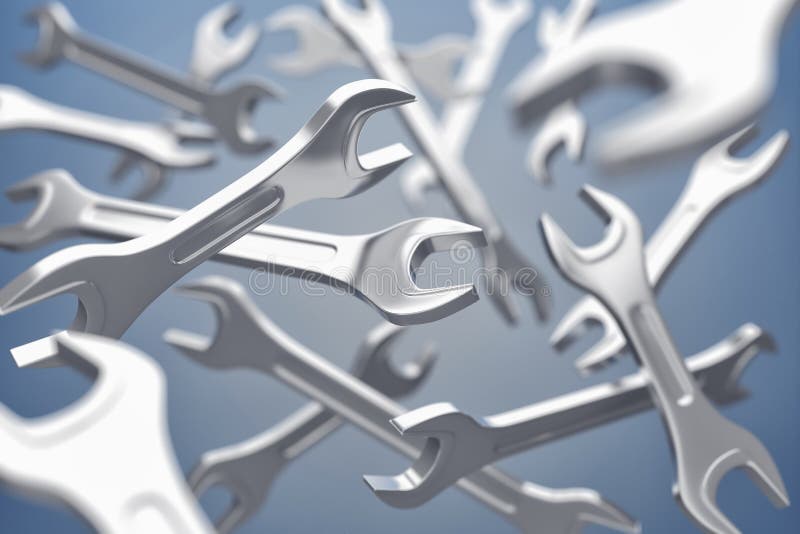 The wrenchs stock illustration. Illustration of technician - 21415836