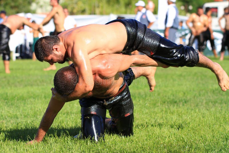 Wrestler Fighting an Opponent Editorial Photo - Image of muscle ...