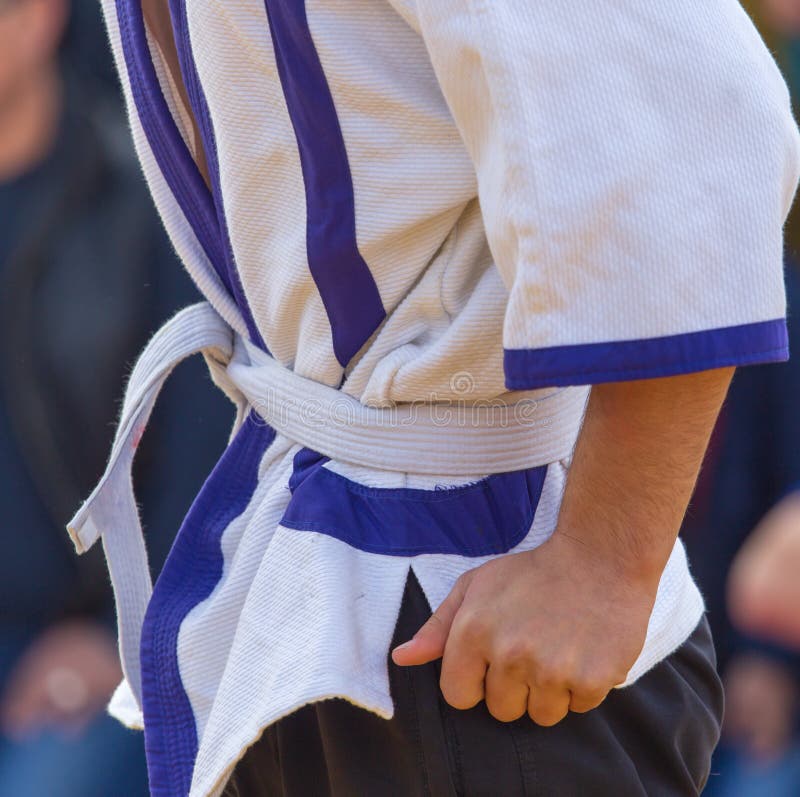 Wrestler in Kimono in Training Stock Photo - Image of caucasian, people ...