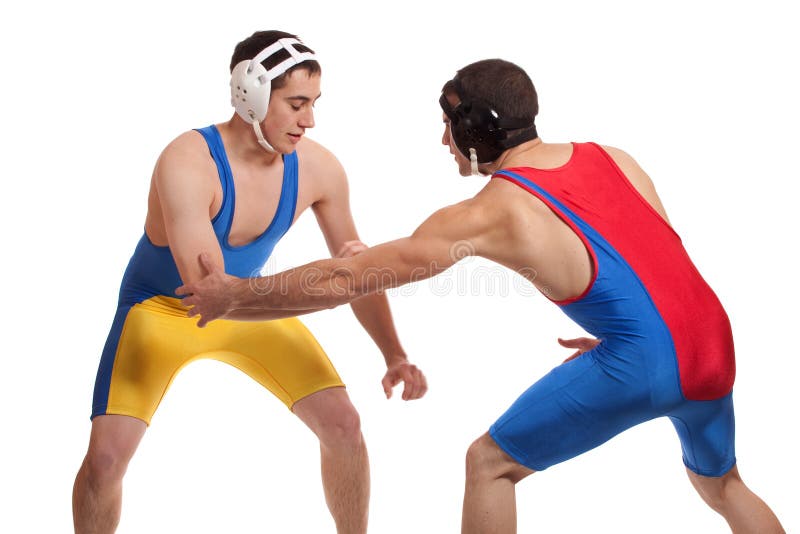 Wrestling stock photo. Image of studio, caucasian, shot - 17573310