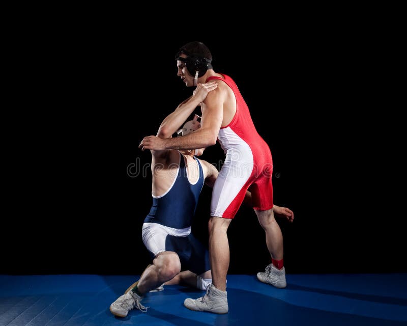 Wrestling stock image. Image of black, caucasian, fight - 17623093