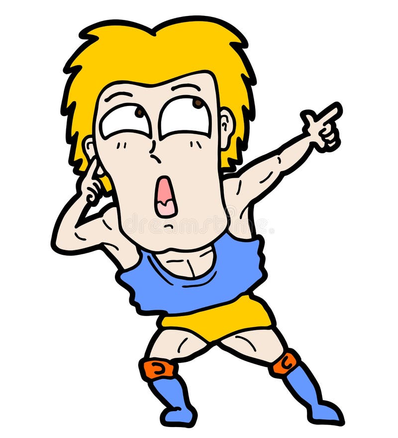 Wrestling man stock vector. Illustration of leisure, expressive - 32279658