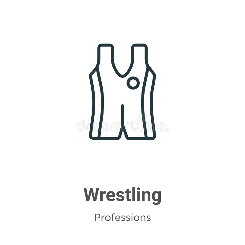 Wrestling Icon in Filled, Thin Line, Outline and Stroke Style. Vector ...