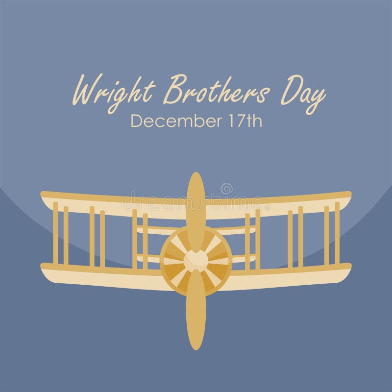 Wright Brothers Day Poster Template Vector Stock Vector - Illustration ...
