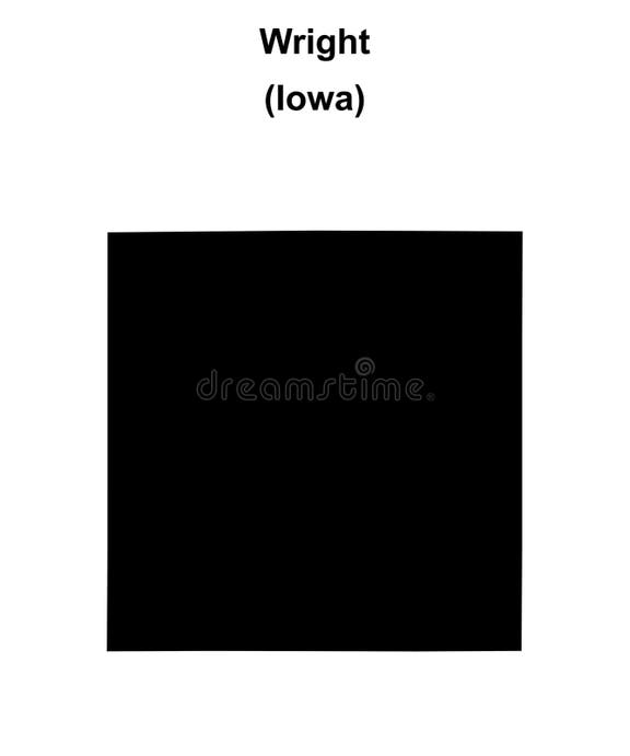 Wright outline map stock vector. Illustration of cartography - 361544353