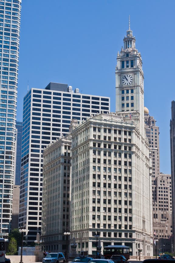 The Wrigley Building in Chicago Editorial Image - Image of north ...