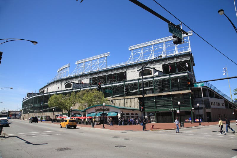 Wrigley Field - Chicago Cubs Rooftop Seats Editorial Stock Image ...