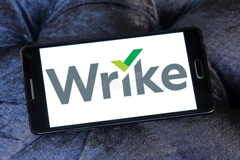 Wrike company logo editorial photography. Image of brand - 109498982