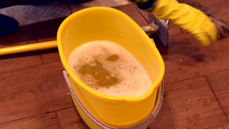 Wring out rag stock footage. Video of service, housework - 65637580