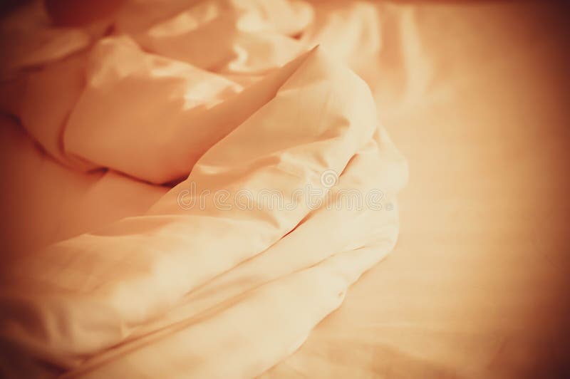 Wrinkled Bed Sheet Texture Abstract Background Stock Image - Image of ...