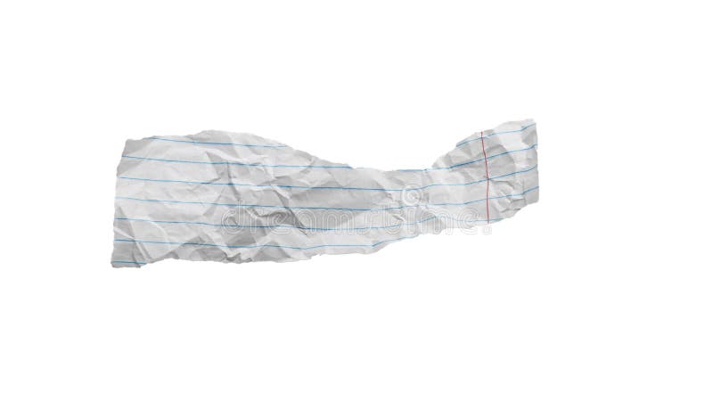 Wrinkled or Crumpled Lined White Paper Texture Used As a White Paper ...