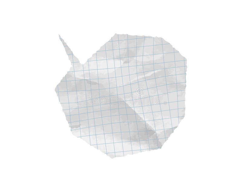 Wrinkled and Crumpled Torn Paper Speech Bubble with Square Grid. Comic ...