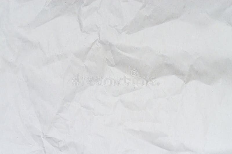 Wrinkled or Crumpled White Stencil or Tissue Paper after Use from ...