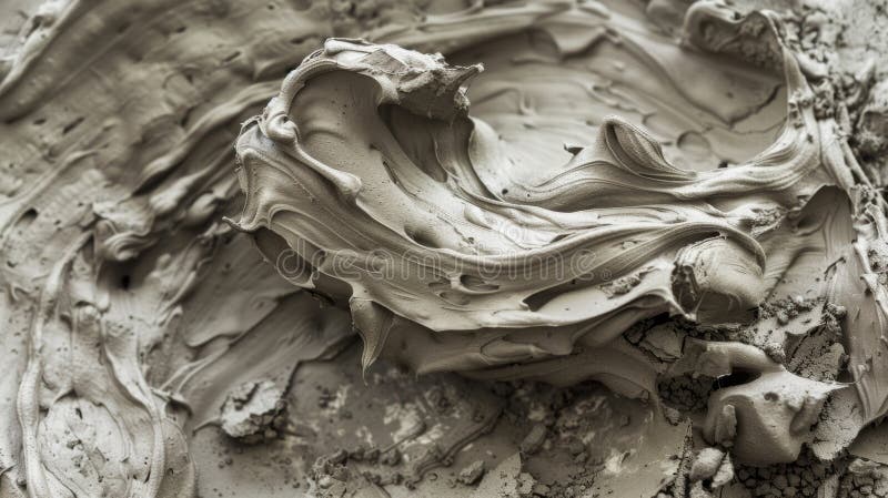 A Wrinkled and Distorted Lump of Clay Showing Its Pliable and Malleable ...
