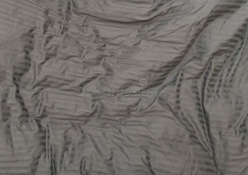 Wrinkled, Grey Bedsheets Seen from Above Stock Photo - Image of gray ...