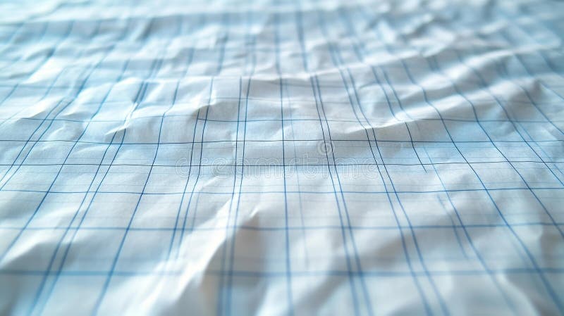Wrinkled Grid Paper Background Generative AI Stock Illustration ...