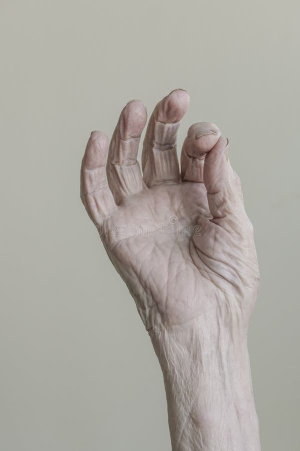 Wrinkled Hand of a Senior Person Stock Image - Image of elderly, sign ...