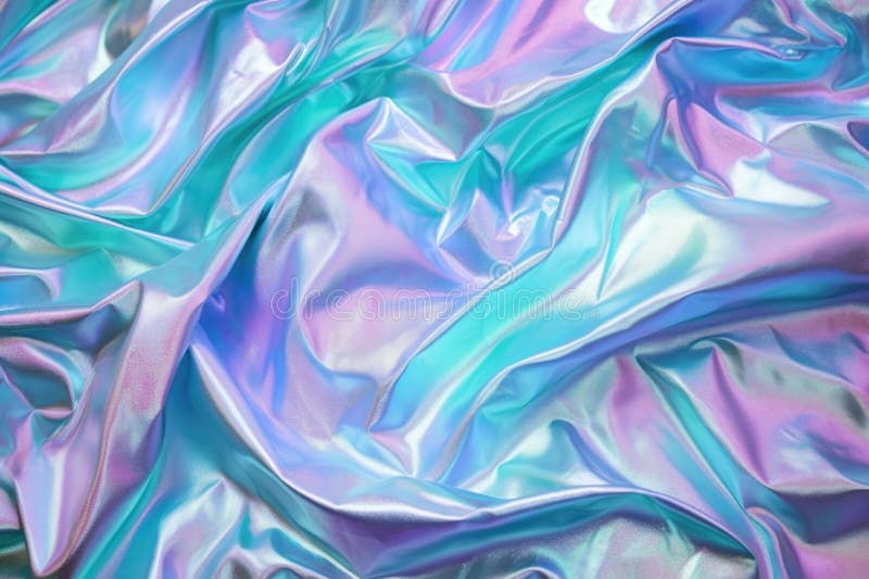 Wrinkled Holographic Plastic Sheet Texture Stock Image - Image of ...