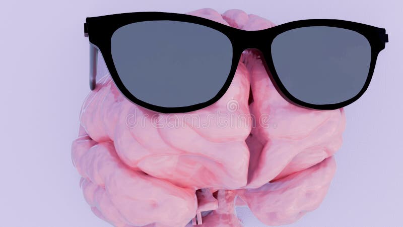 Wrinkled Organ of Human Brain and Shades Stock Footage - Video of ...