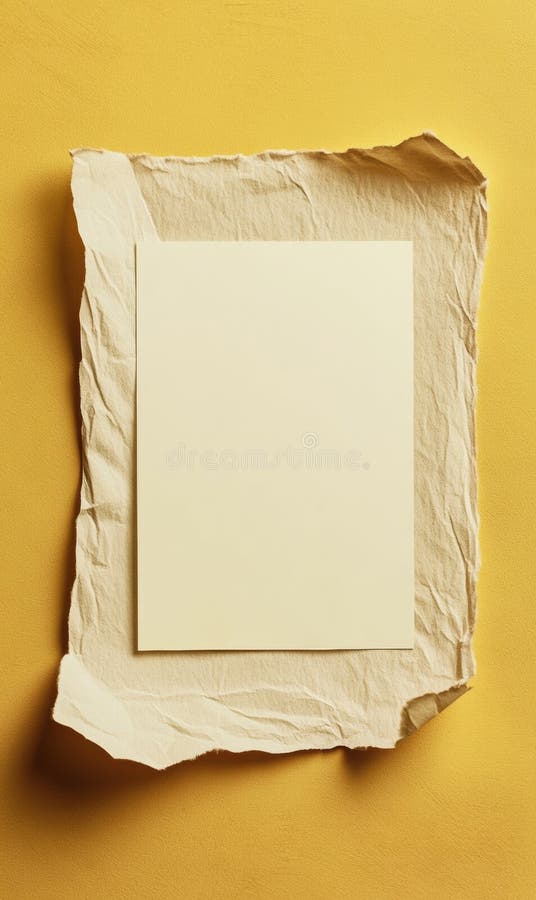 Blank Paper Mock Up on Textured Background with Space for Creative Text ...