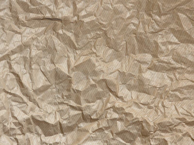 Wrinkled paper stock image. Image of horizontal, brown - 93959525