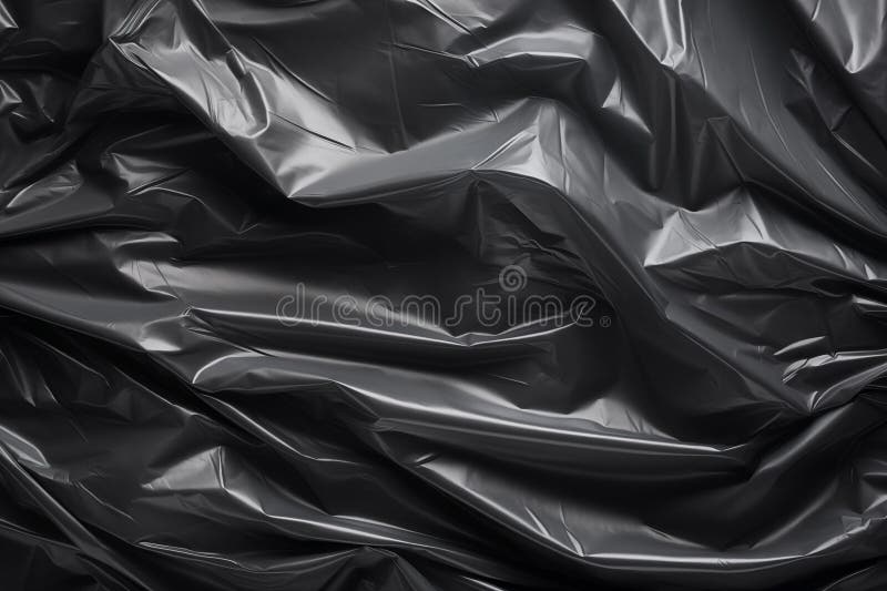 Wrinkled Plastic Texture on Black Background Stock Illustration ...