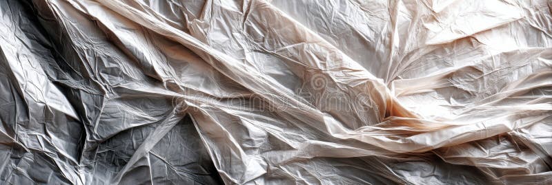 Wrinkled Plastic Wrap Creates Interesting Abstract Texture and Pattern ...