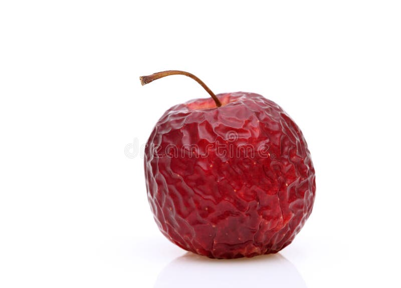 Wrinkled red apple stock image. Image of dirty, colorful - 38036237