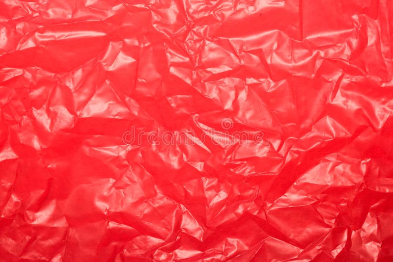 Wrinkled Red Plastic Sheet for Background or Text Stock Photo - Image ...