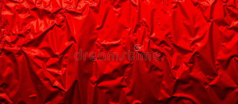 Wrinkled Red Texture, Glossy Vibrant Background, Abstract Shiny Surface ...