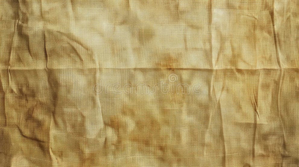 Wrinkled Tan Fabric with a Fine Grid Pattern Stock Illustration ...