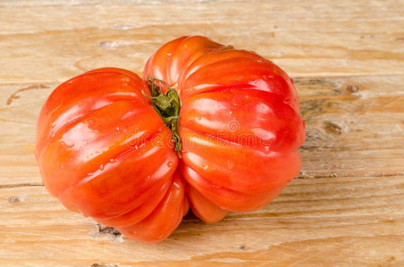 Wrinkled tomato stock image. Image of vegetables, wood - 87319555