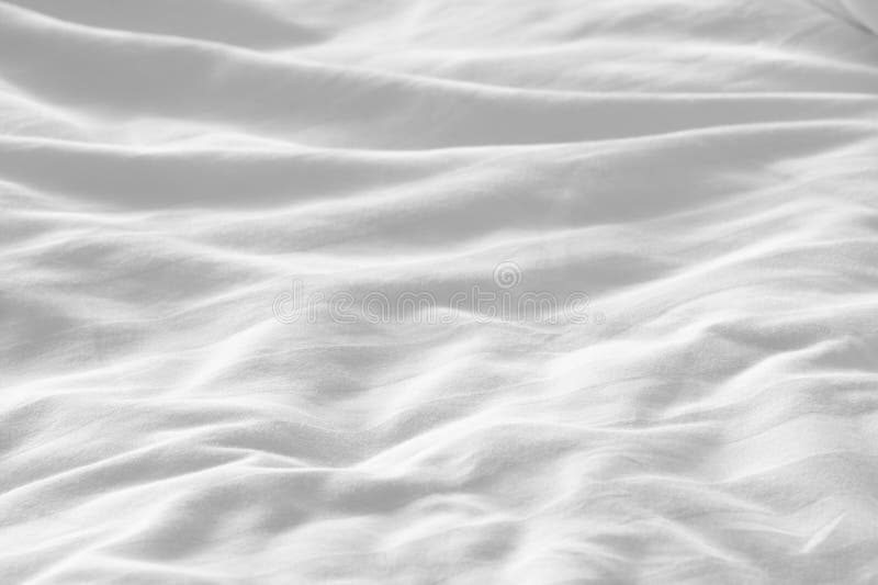Wrinkled White Bedsheet Background Stock Image - Image of duvet ...