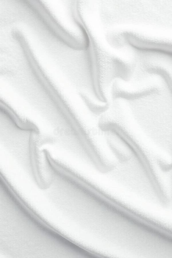 Wrinkled White Cotton Canvas; Ideal Backdrop Soft, Light Textile ...