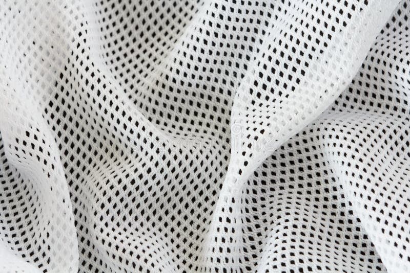 White Mesh Fabric Texture with Large Diagonal Folds Stock Image - Image ...