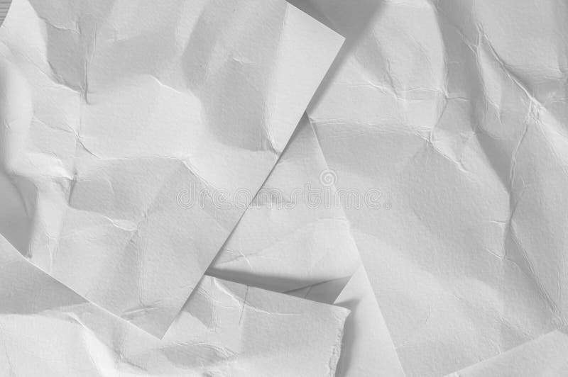 Wrinkled paper sheets stock photo. Image of notepaper - 107747926