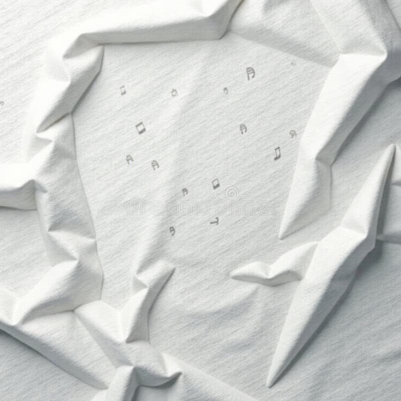 Wrinkled White Sheets, Musical Notes Embossed Subtly , Art, Abstract ...