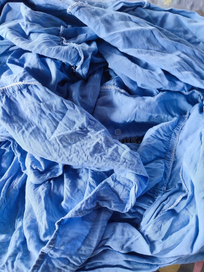 Wrinkles on Clothes that Have Not Been Ironed Stock Image - Image of ...