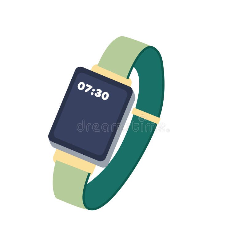 Wrist Digital Watch Icon Vector Stock Vector - Illustration of sign ...