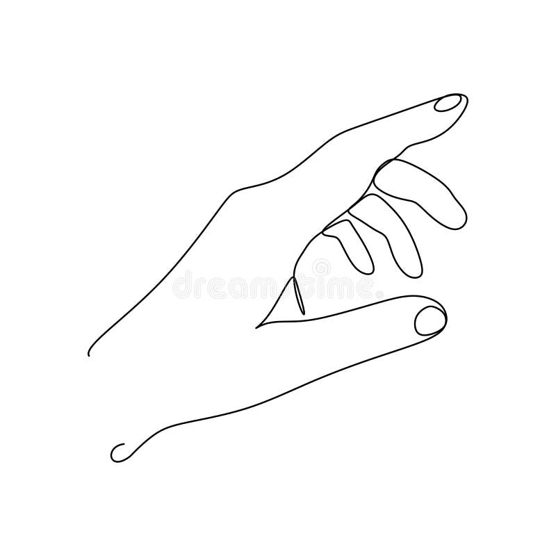 Wrist Hand Gesture Single Line Drawing. Sign and Symbol of Hand ... Wrist Hand Gesture Single Line Drawing. Sign and Symbol of Hand ...