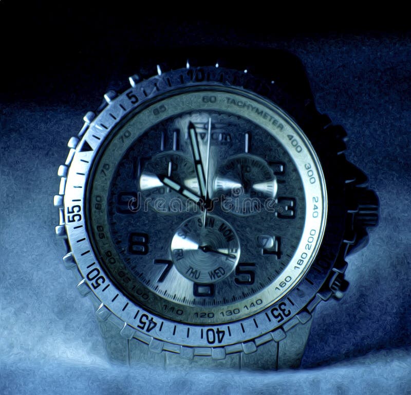 Wrist Watch stock image. Image of future, black, hours - 38589093