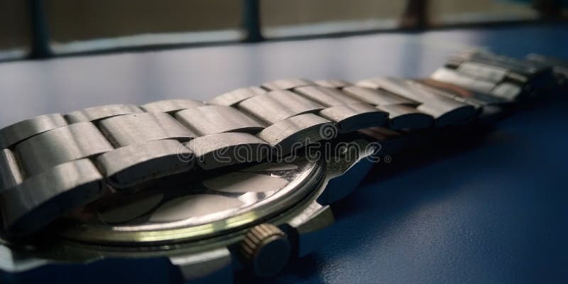 A wrist watch on a table. stock image. Image of vehicle - 200587441