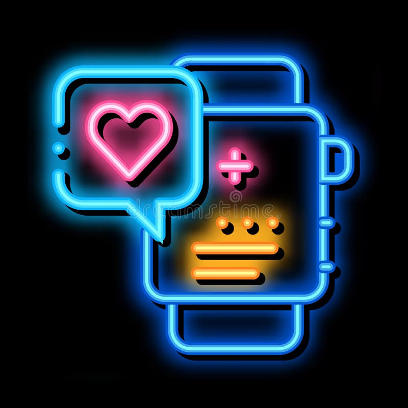 Wrist Watch To Indicate Work of Heart Icon Vector Illustration Stock ...