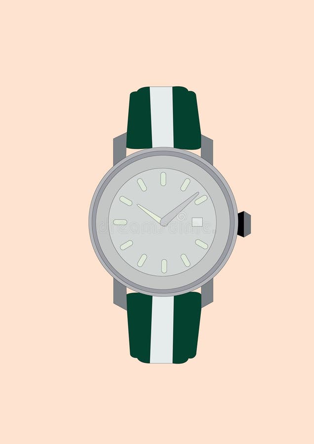Wrist Watch. Vector Illustration Decorative Design Stock Vector ...