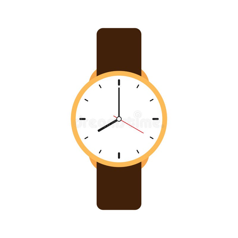 Wrist Watch. Vector Illustration Stock Illustration - Illustration of ...