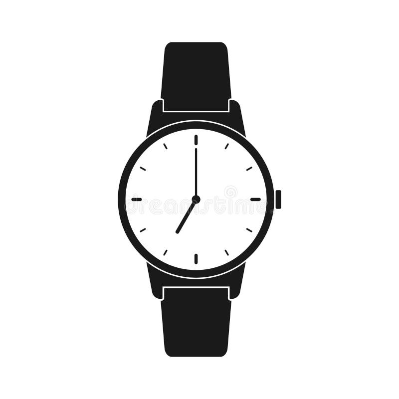 Wrist Watch. Vector Illustration Stock Illustration - Illustration of ...