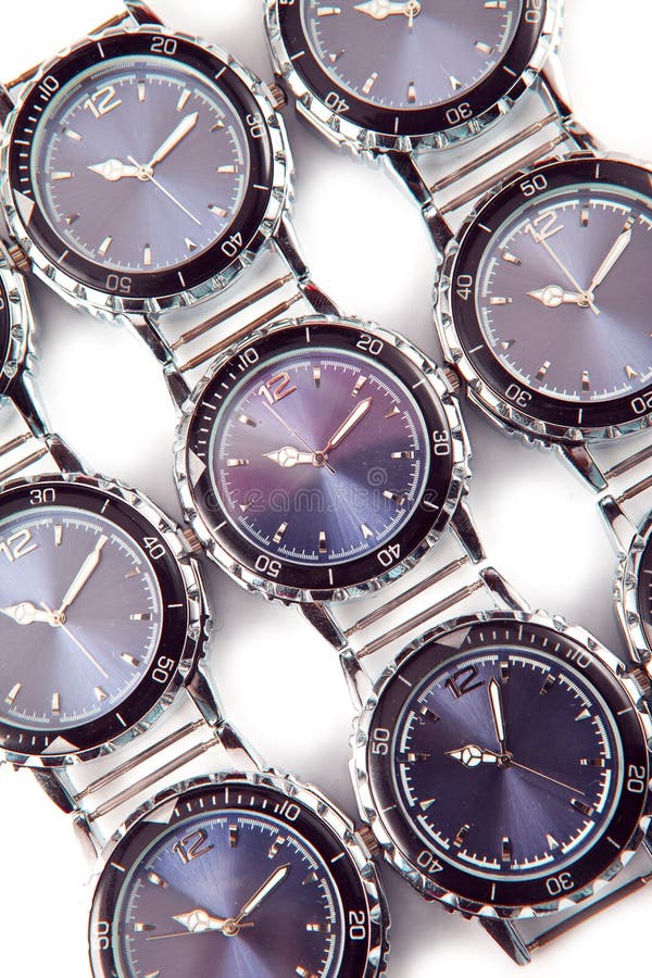 Wrist watches stock photo. Image of gift, hand, silver - 12474726