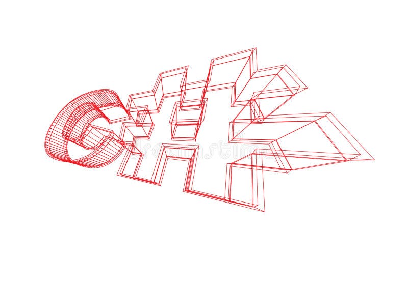 C# Sharp stock illustration. Illustration of application - 39717642